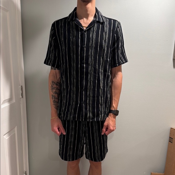 Primark | Other | Primark Men Black And White Two Piece Set | Poshmark